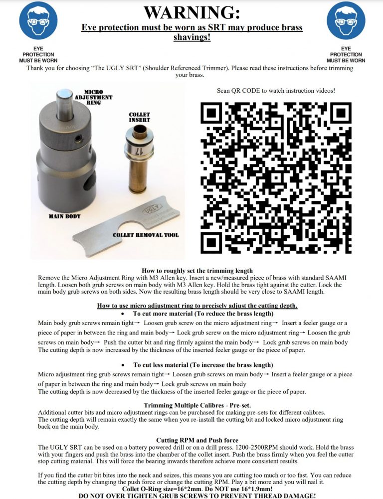 The Ugly Reloading Australia SRT Shoulder Referenced Brass Case ...