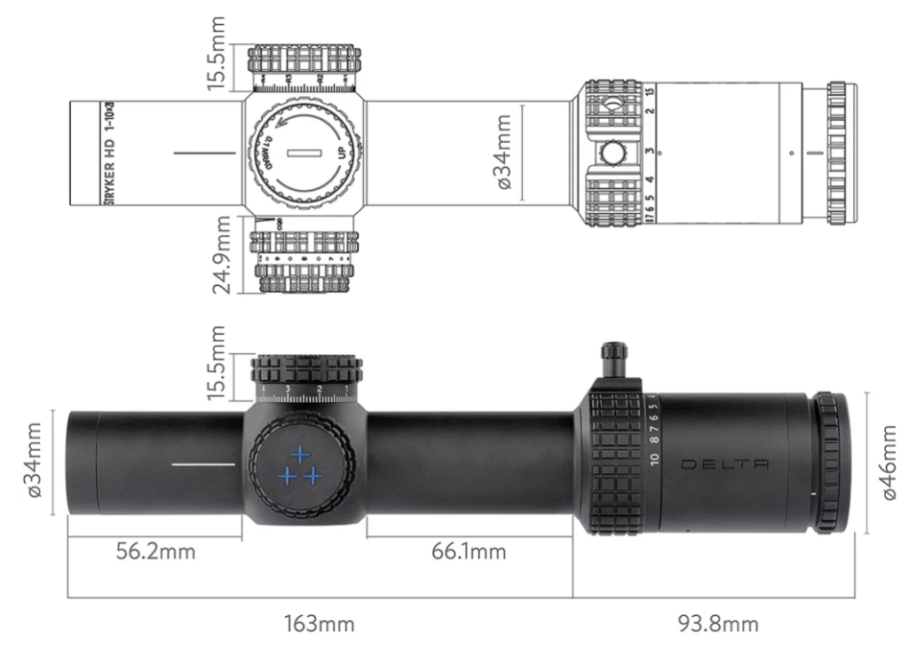 Delta Australia Stryker 1-10x28 FFP Rifle Scope SDOG-1 MIL MRAD ...